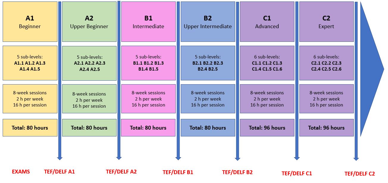 Course Progression Revised 2 Alliance Française De Dallas 